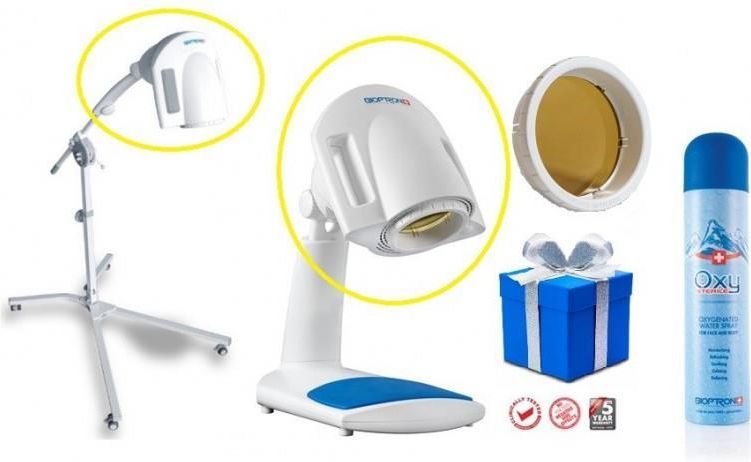 Lampa BIOPTRON Pro 1 na statywie stołowym + Fuleren Zepter + Prezent ...