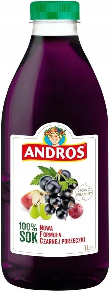 Andros 100% Sok Z Czarnej Porzeczki 1l - Ceny i opinie - Ceneo.pl