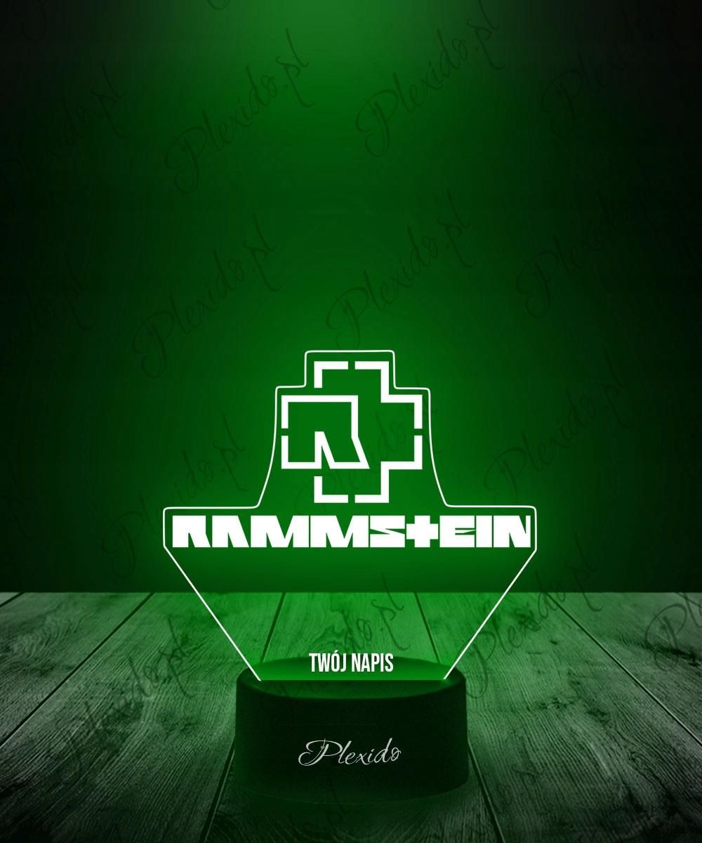 Lampka Nocna Dla Fana Rammstein Logo Muzyka Twój Grawer 3D Led - Opinie ...