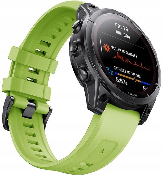TechBand Tech Band Limonkowy Pasek Garmin Fenix 5 Plus Szerokość 22Mm ...