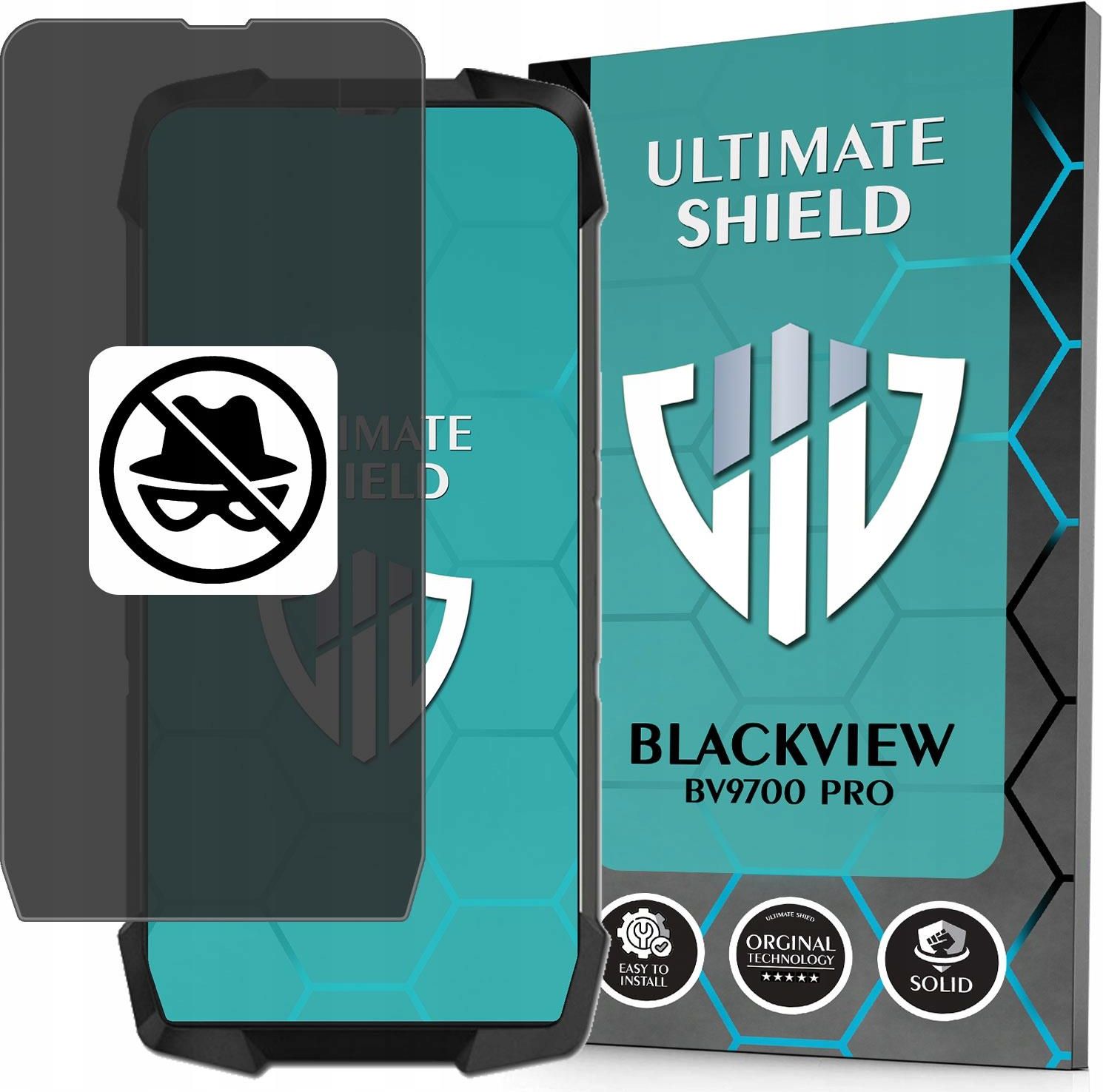 Ultimate Shield Najlepsze Szkło 5D Antyszpiegowskie Do Blackview Bv9700 ...