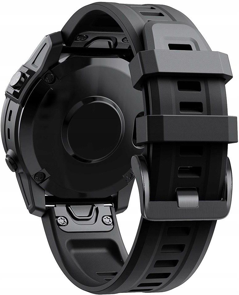 TechBand Tech Band Czarny Pasek Do Garmin Fenix 6X Pro Szerokość 26Mm ...