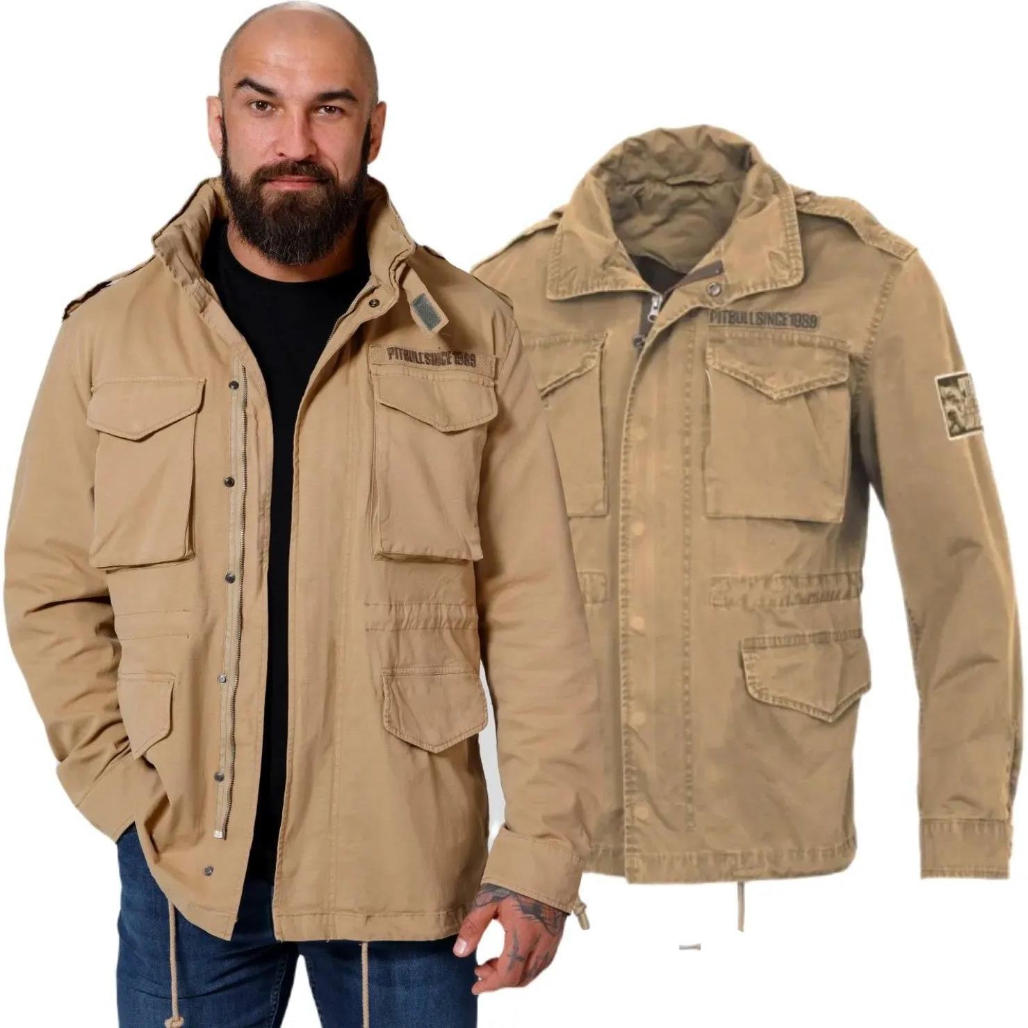 Kurtka Pit Bull M65 Military Jacket '24 - Sand XXL - Ceny i opinie - Ceneo.pl