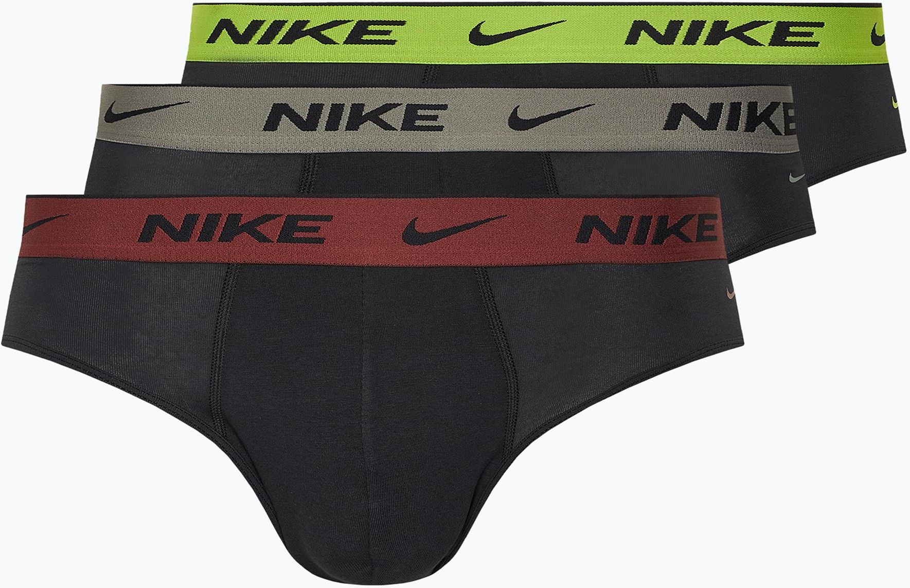 Slipy męskie Nike Everyday Cotton Stretch Brief 3 pary cyber black ...