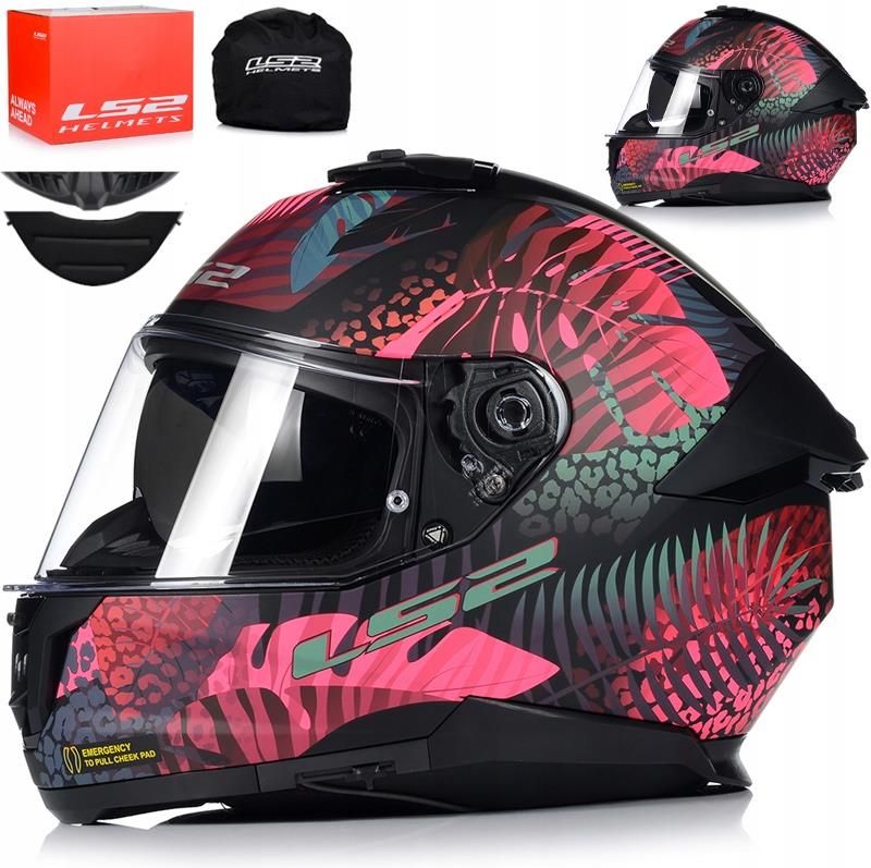 Kask motocyklowy Ls2 Ff808 Stream Ii Damski Różowy System Pinlock ...