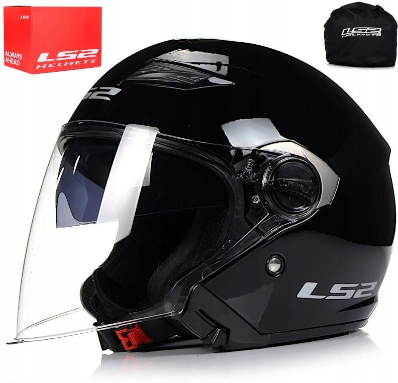 Kask motocyklowy Ls2 Otwarty Of569.2 + Blenda Motor Skuter Chopper ...