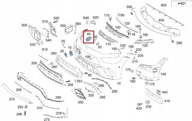 Mercedes-Benz Emblemat Maski Przod Amg Affalterbach A0008170308 ...
