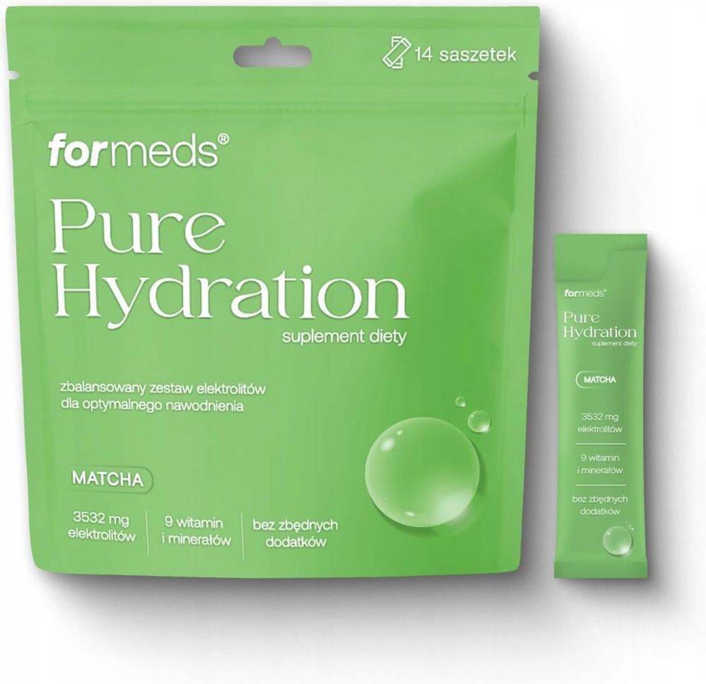 Formeds Pure Hydration Elektrolity Matcha - 14 saszetek - Opinie i ceny ...