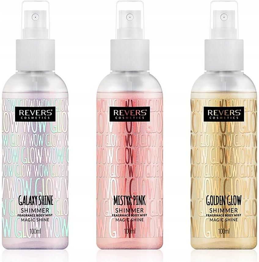 Revers Cosmetics Mgiełka Do Ciała Rozświetlająca Z Brokatem Golden Glow Revers 100ml - Opinie i ...