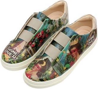 DOGO Męskie wegańskie skórzane wielokolorowe sneakersy - Game Over ...