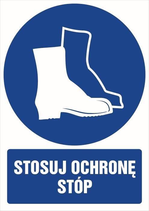 Signproject Znak Gl007 - Stosuj Ochronę Stóp - 10X15Cm; Folia - Ceny i ...