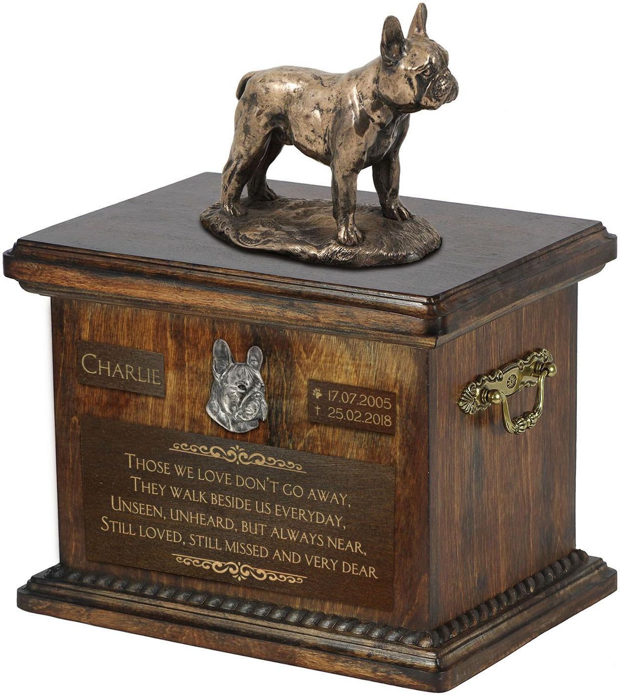 Art-Dog Buldog Francuski Urna Na Prochy Psa Ze Statuetką ...