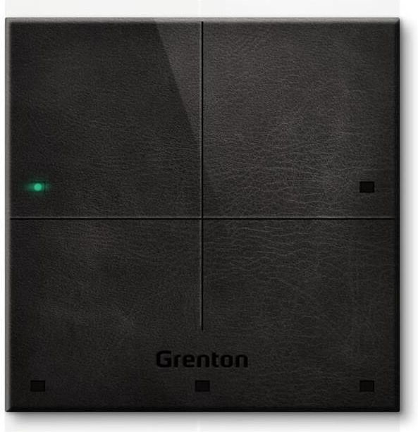 System domotyki Grenton Panel Dotykowy Smart 4B Czarna Skóra TPA804T03 ...