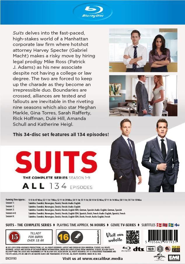 Film Blu-ray Suits complete collection S1 - S9 (Blu-ray) - Ceny i ...