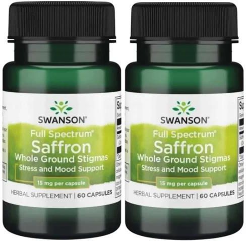 2 x FS Saffron - Szafran 15mg 60 kaps, Swanson - Opinie i ceny na Ceneo.pl