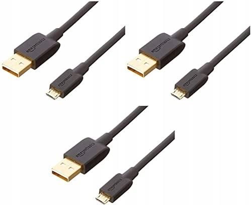 Amazon Basic Basics 3 Pack Usb A To Micro Fast Charging Cable 480Mbps ...