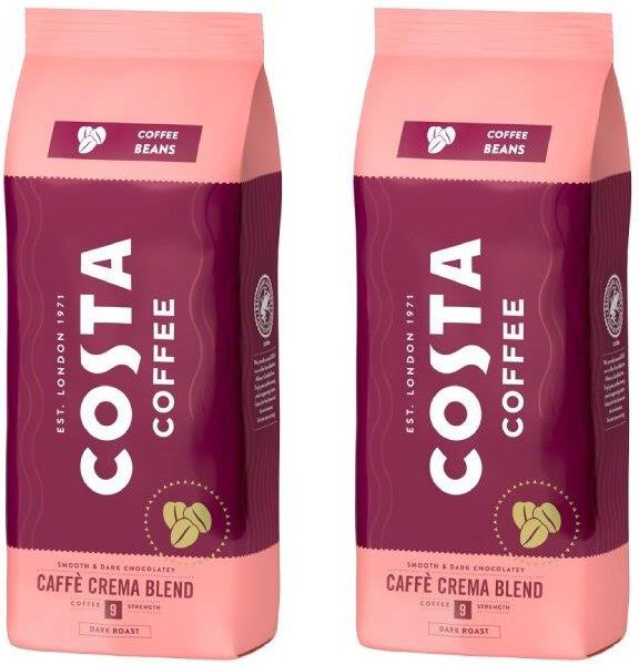 Kawa Costa Coffee Zestaw Ziarnista Crema Blend 2X1kg - Ceny i opinie ...