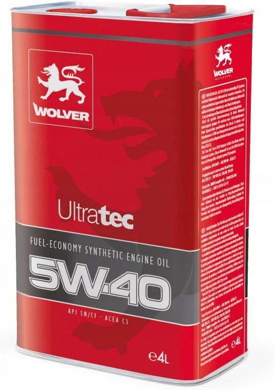 Kroon Oil Motor Wolver Ultratec 5W40 4l - opinie i ceny na Ceneo.pl
