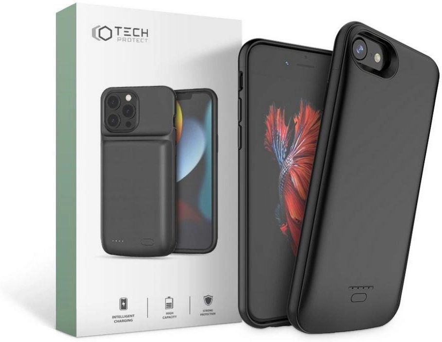 Etui Tech Protect Battery Pack Na Iphone 6 6S 7 8 Se 2020 2022 Z Powerbankiem 3200Mah Czarne ...
