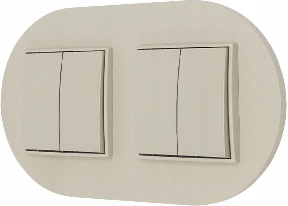 Karlik Elektrotechnik Dwa Włączniki Podwójne Mini Taupe 53233601 ...