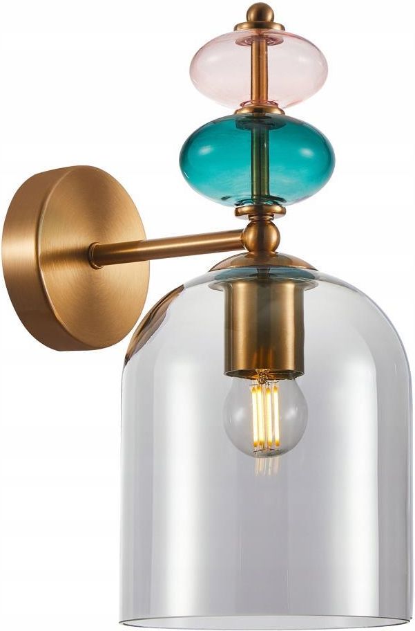 Lampa Italux Wl-30263-1B-Bro-Sg Busco Nowoczesny Szklany Kinkiet ...