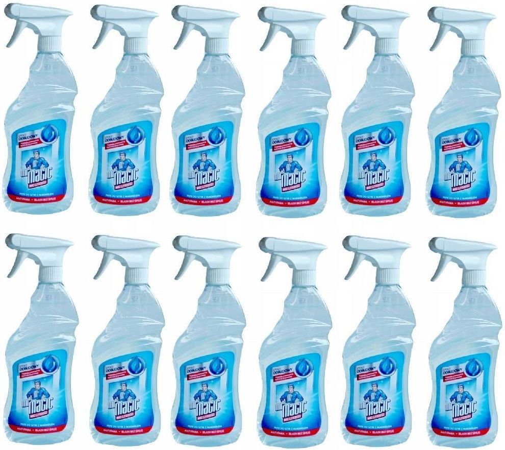 Mr Magic Płyn Do Mycia Szyb Okien Z Alkoholem Zestaw 12X750Ml - Ceny i ...
