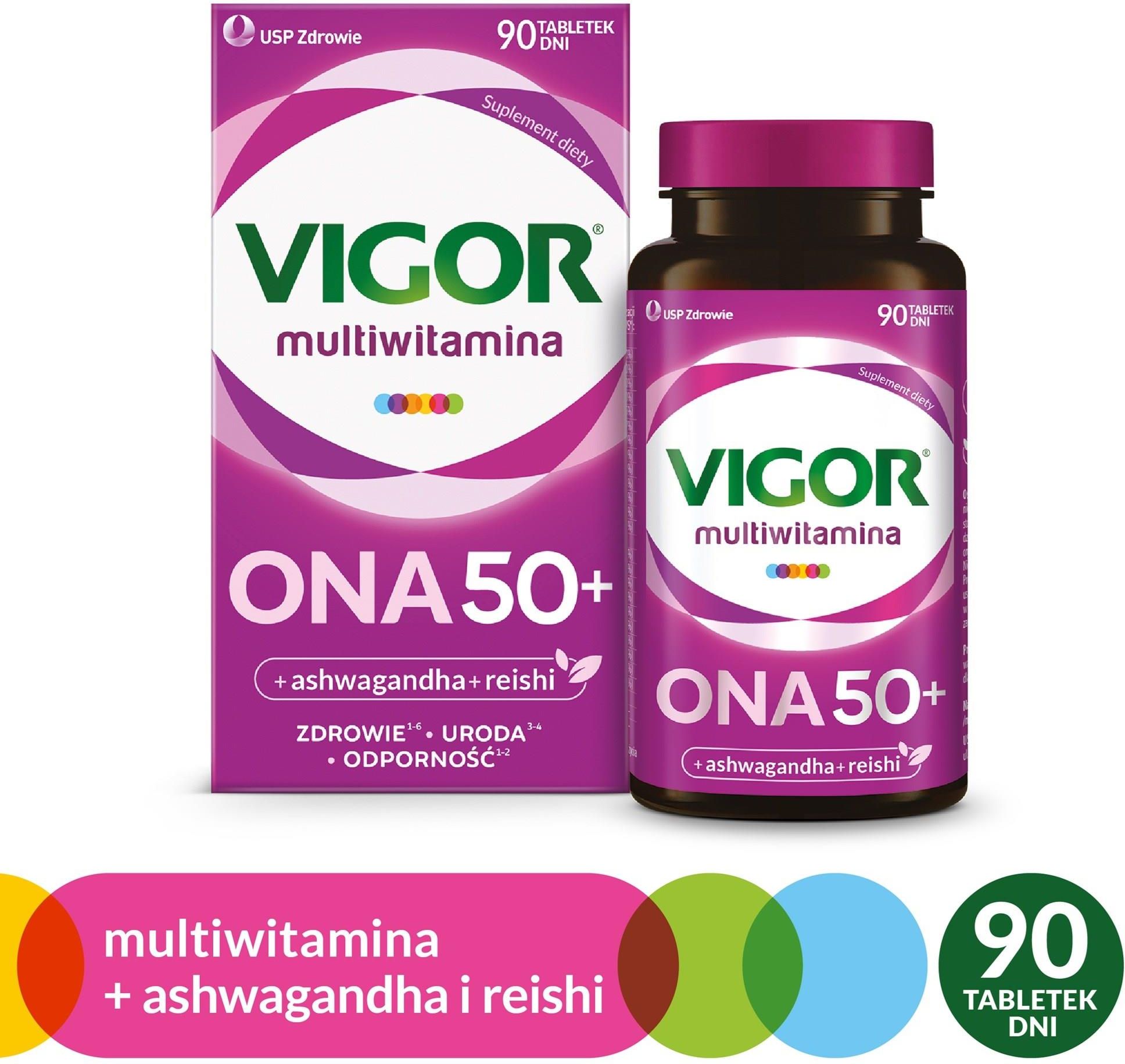 Usp Zdrowie Vigor Multiwitamina Ona 50+ 90 tabl. - Opinie i ceny na ...