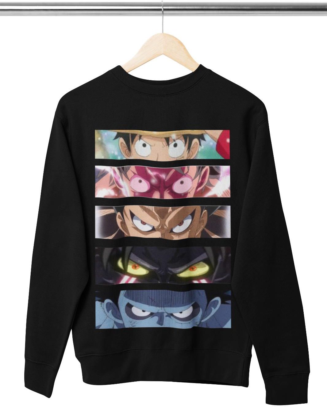 Bluza męska z bawełny organicznej One Piece Monkey D. Luffy Pirate ...
