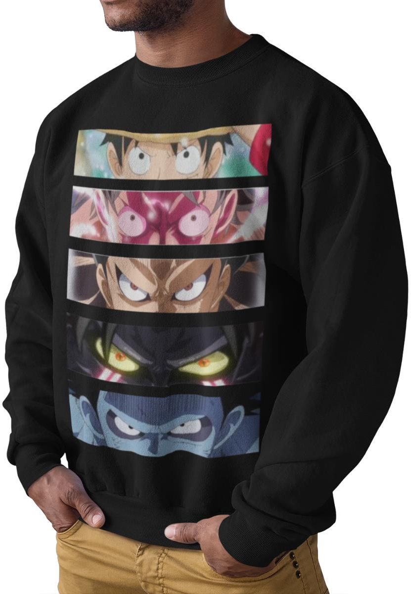 Bluza męska z bawełny organicznej One Piece Monkey D. Luffy Pirate ...