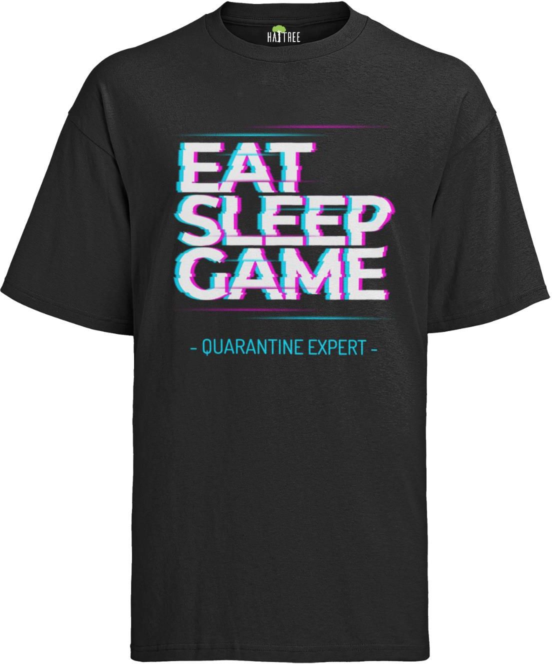 Eat Sleep Game Quarantine Geek Nerd Gamer Console PC Gamer Organic ...