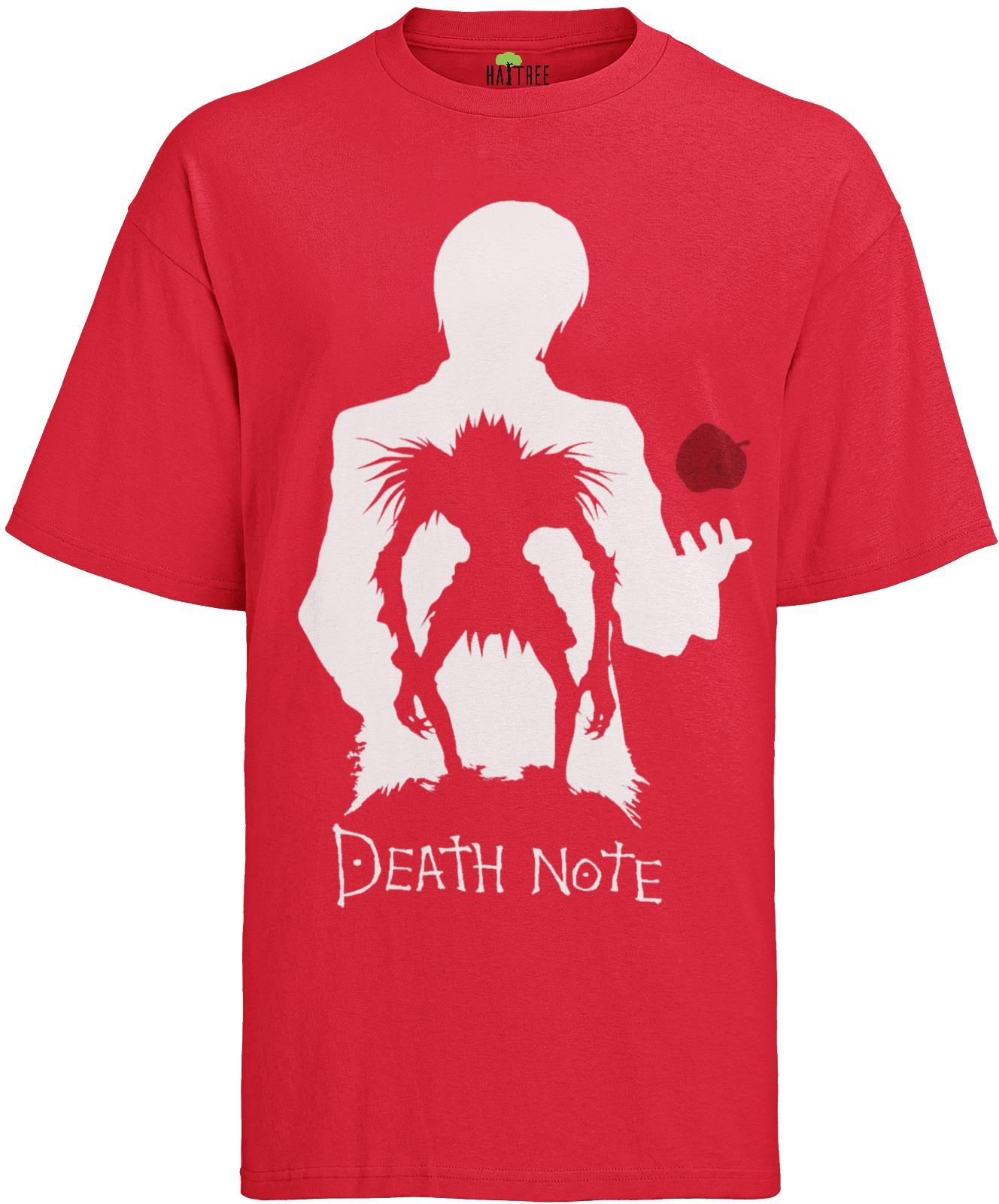 Death Note Silhouette Anime Manga Shinigami Book Apple Shirt deathnote ...