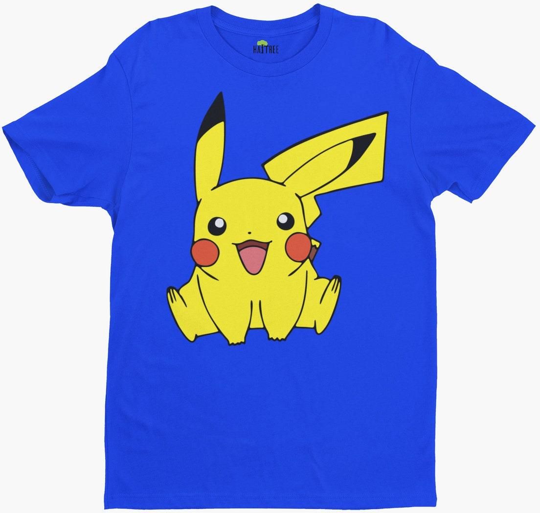 T-Shirt Boys Pokemon Pikachu Gift Pika Anime Organic Cotton Kids Merch ...