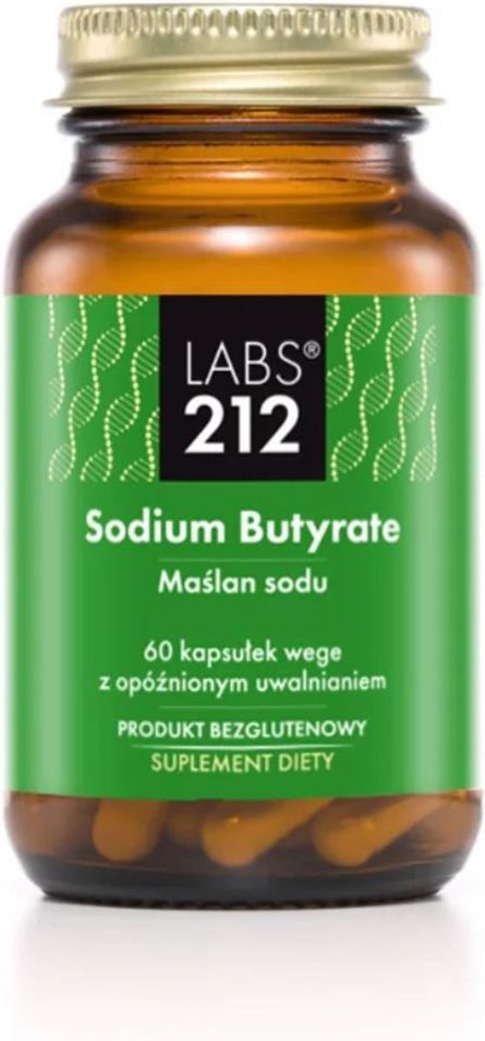 Labs212 Sodium Butyrate Maślan Sodu 60Kaps. - Opinie i ceny na Ceneo.pl