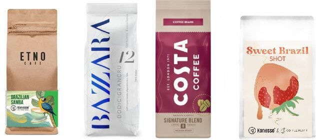 Kawa Coffee Plant Sweet Brazil Shot 250g + Costa Coffee Signature Blend ...