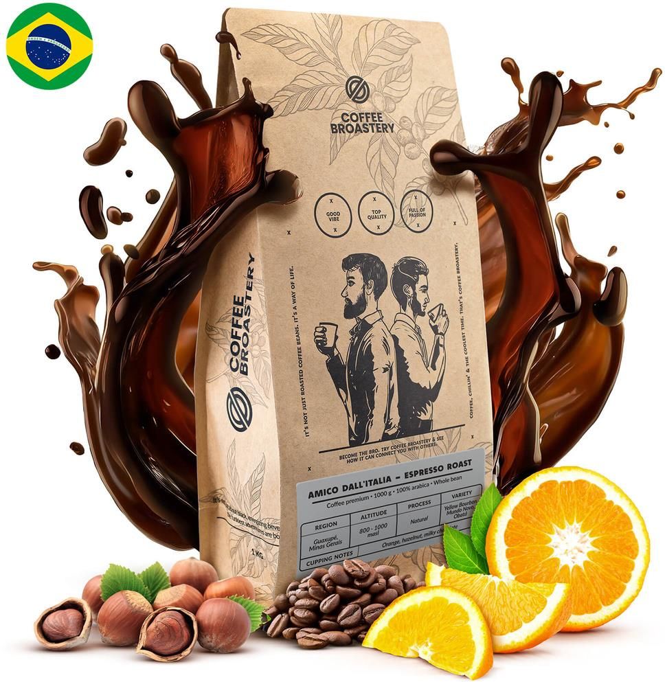 Kawa Coffee Broastery Ziarnista Amico Dall'Italia Espresso Roast 1kg ...