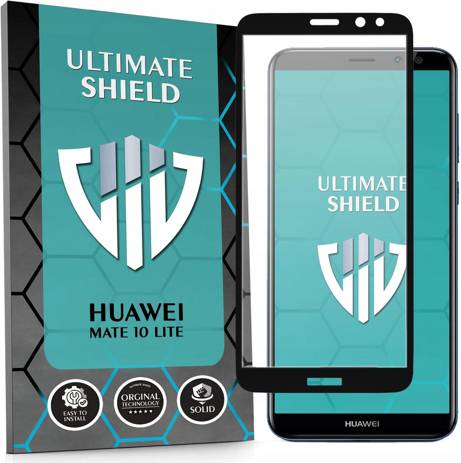 Ultimate Shield Pancerne Szkło Hartowane 5D Na Telefon Cały Ekran Do Huawei Mate 10 Lite ...