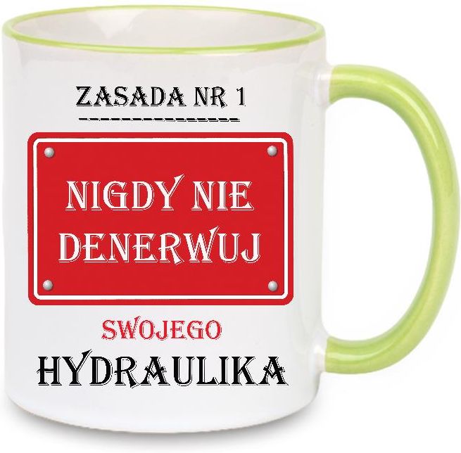 D-G Kubek Z Nadrukiem Hydraulik Zabawny Tekst Bujz-Hyd-004 - Opinie i atrakcyjne ceny na Ceneo.pl