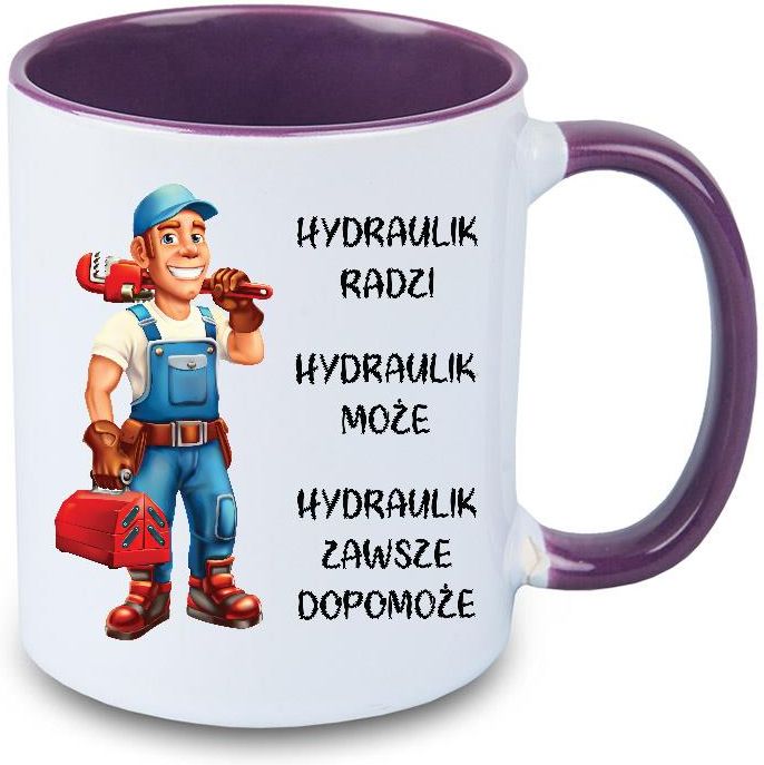 D-G Kubek Z Nadrukiem Hydraulik Zabawny Tekst Bcsl-Hyd-007 - Opinie i atrakcyjne ceny na Ceneo.pl