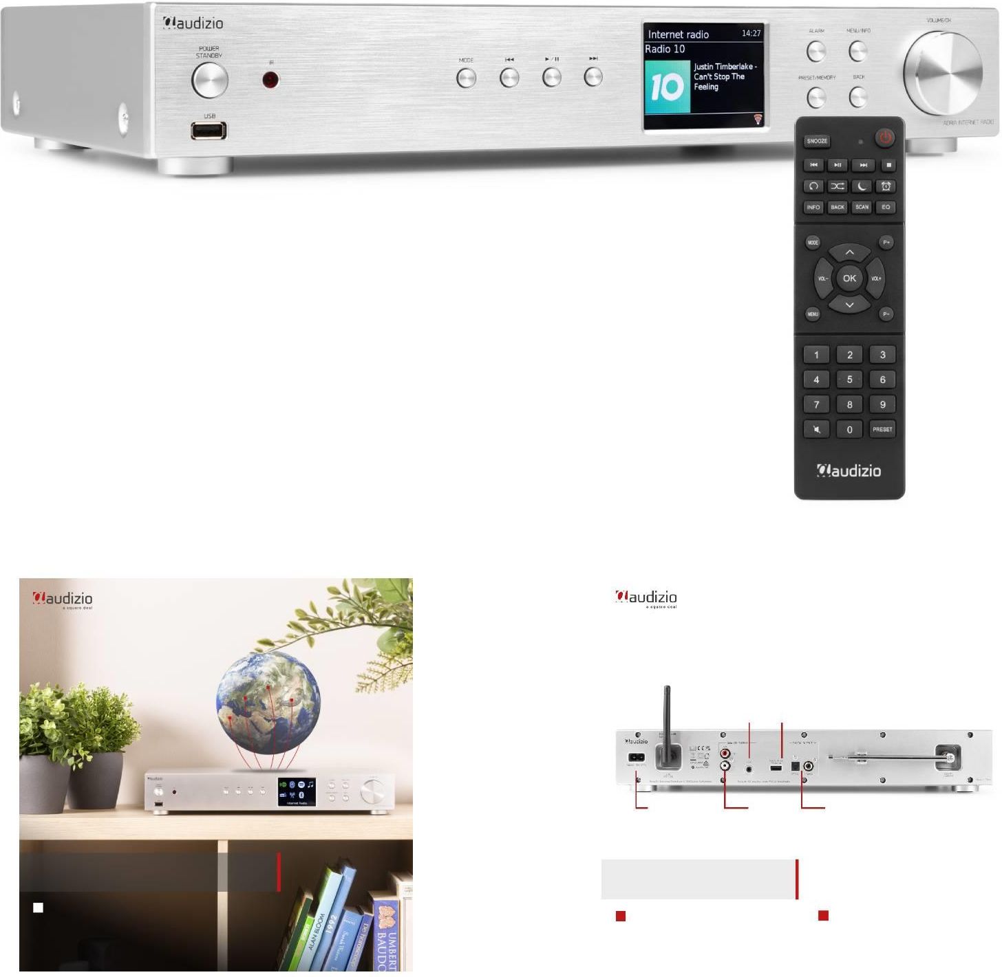 Radio Radio internetowe Adria WiFi DAB+ BT srebrny - Opinie i ceny na ...
