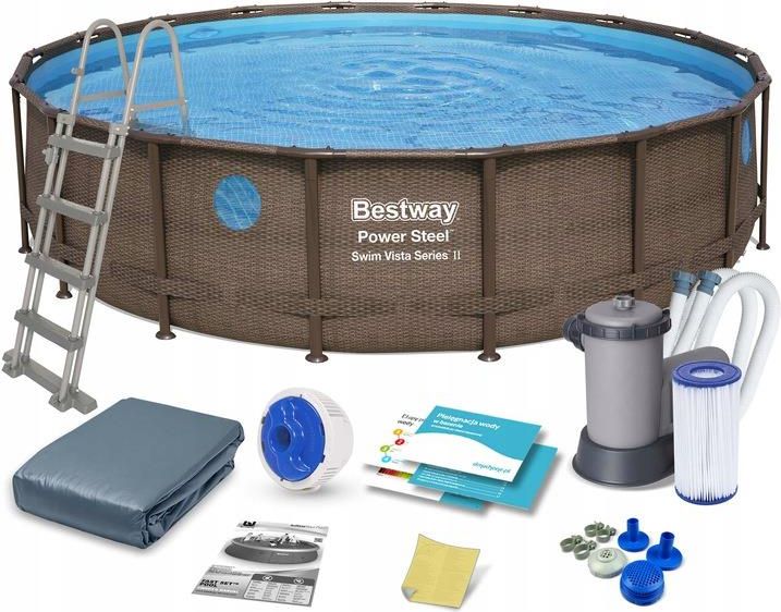 Basen Bestway 549X122cm 12W1 56977 - Ceny i opinie - Ceneo.pl