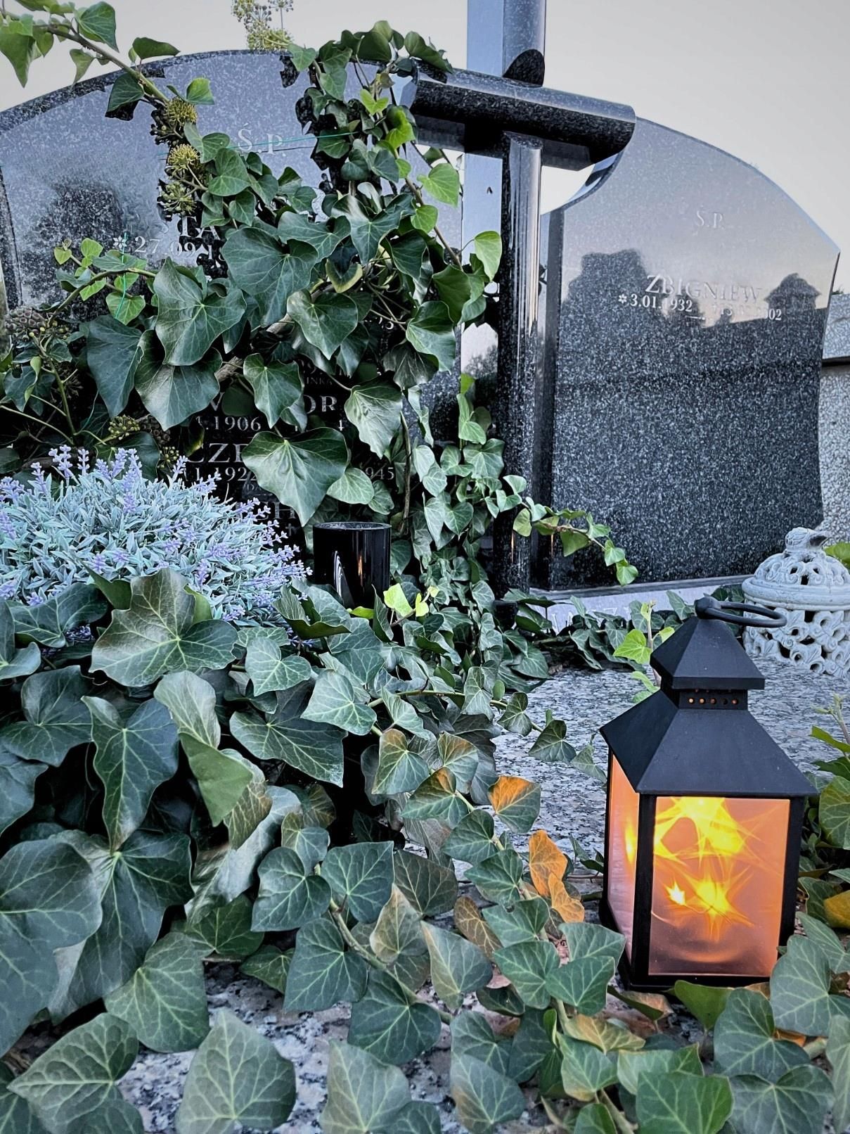 Zolta Znicz Lampion Led Grób Taty Wszystkich Świętych Kapliczka Czarny ...