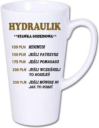 D-G Kubek Z Nadrukiem Hydraulik Zabawny Tekst BI-LATTE2-HYD-001 - Opinie i atrakcyjne ceny na ...