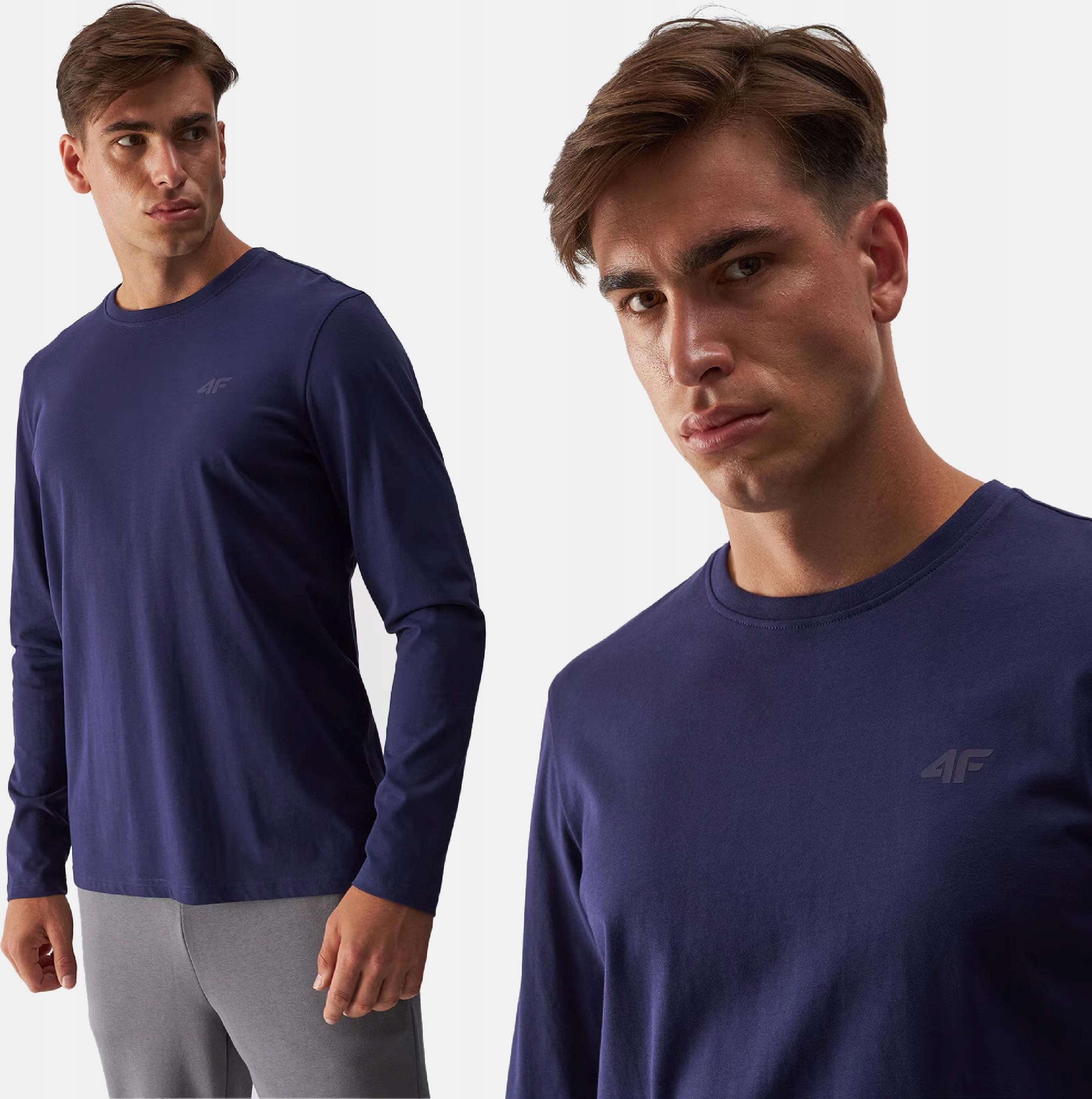 Longsleeve Męski 4F XXL Koszulka Bluzka Z Długim Rękawem TLONM375 AW24 ...