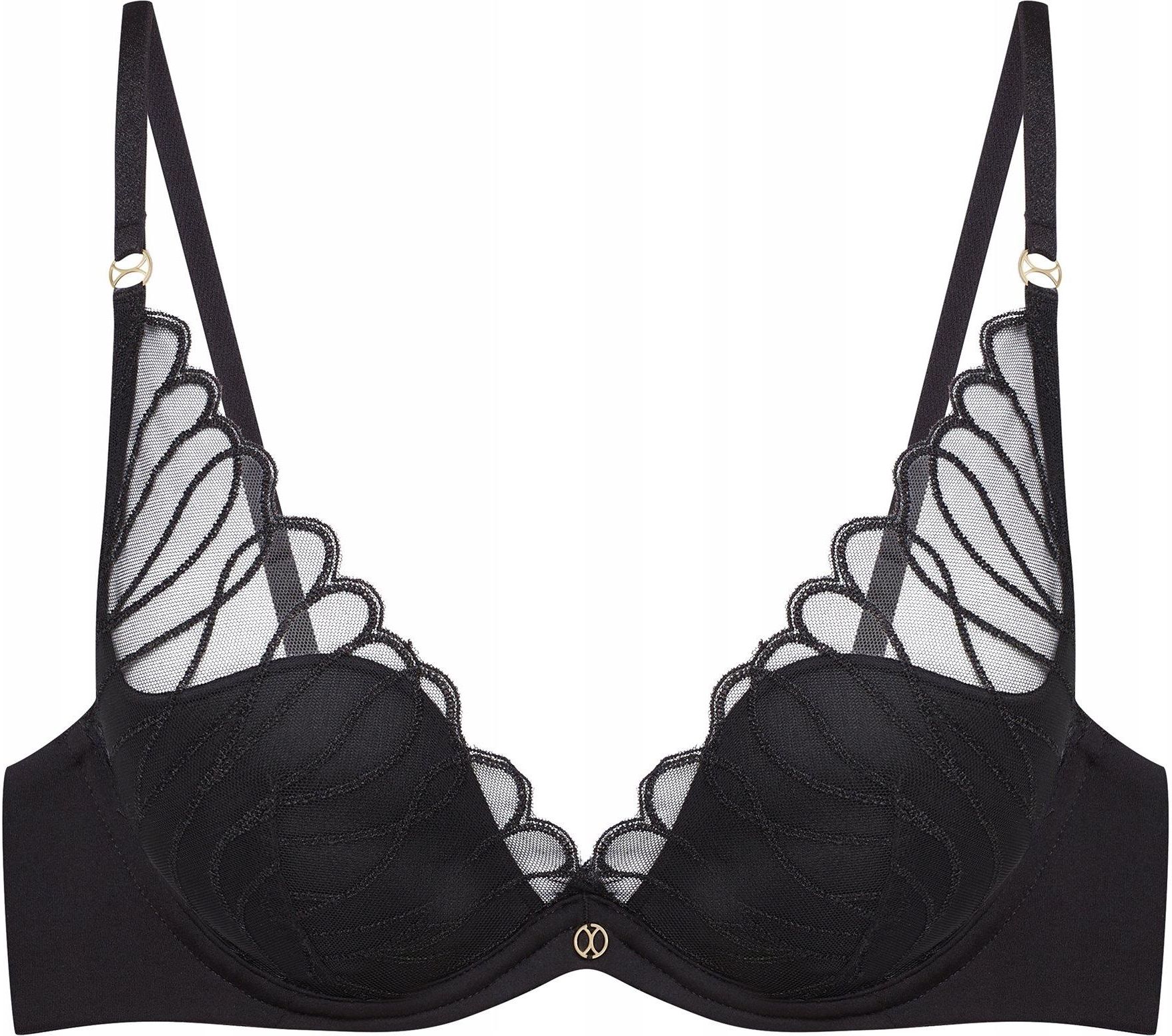 Komfortowy Biustonosz push-up damski stanik z siateczką Esotiq Olyvia ...