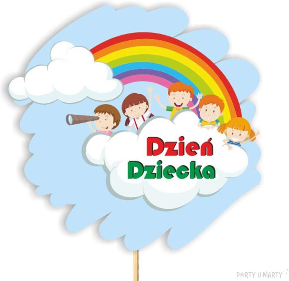 Enter-Tom Topper Papierowy Tęczowy Dzień Dziecka 18cm CTPP00053 - Ceny ...