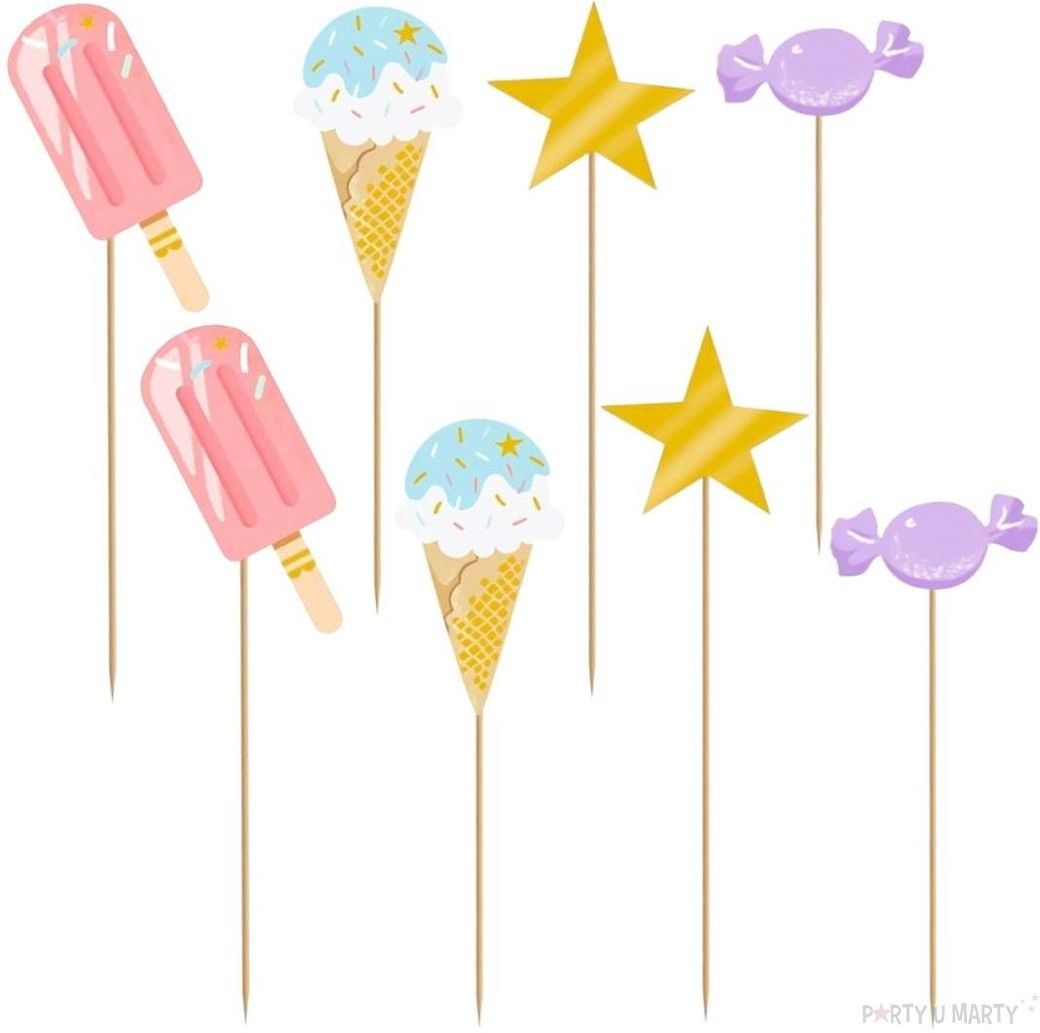Amscan Toppery Papierowe Crazy Cake Lody I Cukierki Amscan 8szt ...
