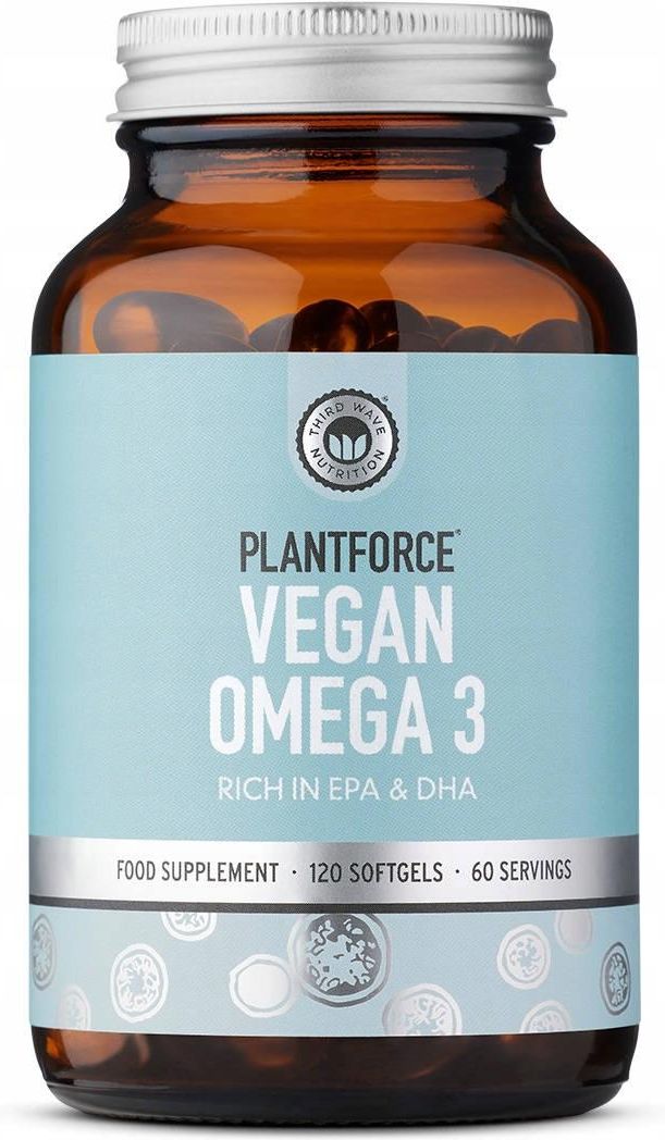Plantforce Omega -3 Dha/Epa Wegańskie Vege Witaminy 60kaps. - Opinie i ceny na Ceneo.pl