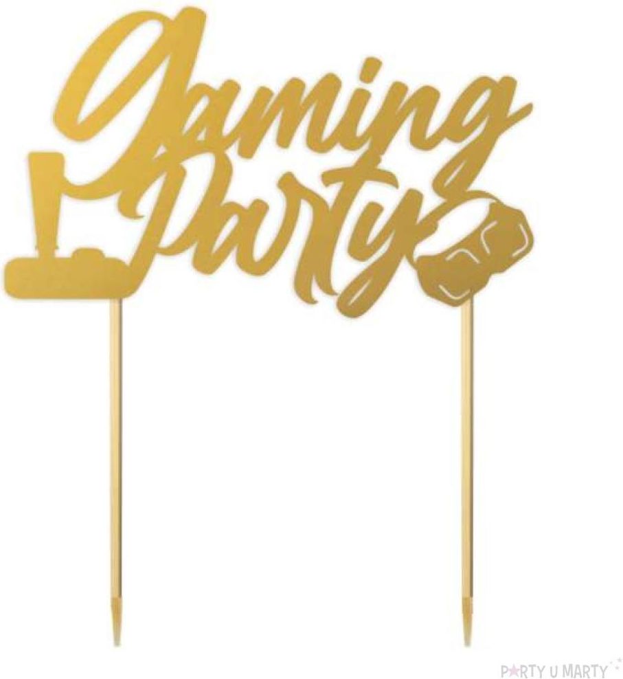 Enter-Tom Topper Papierowy Gaming Party Złoty 14x16cm CTP111019 - Ceny ...