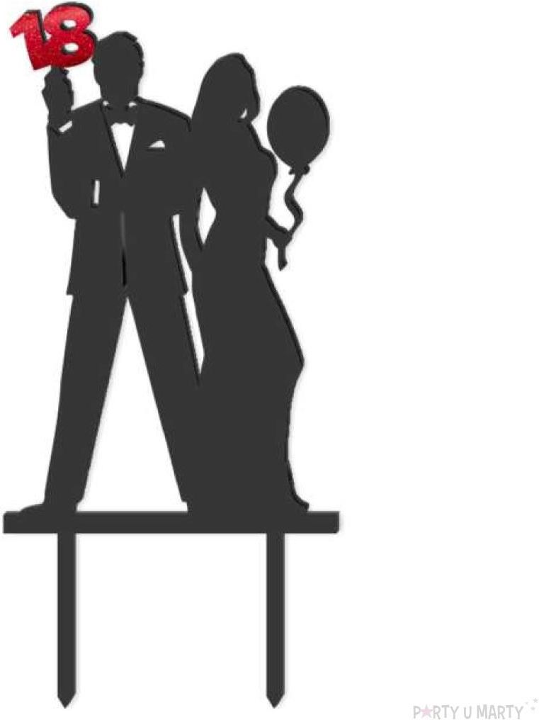 Enter-Tom Topper Z Pleksy 18 Urodziny Gentelmana Czarny Red Holo 9 ...