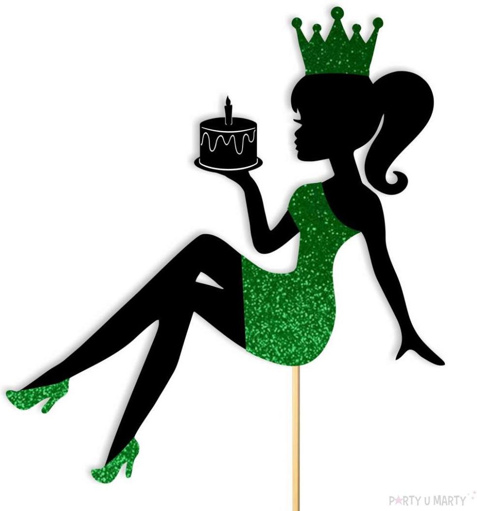 Enter-Tom Topper Papierowy Urodziny Hot Laska Z Torcikiem Czarny ...